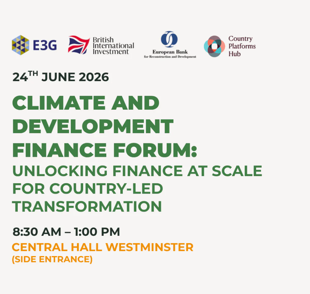 Climate and Development Finance Forum: Unlocking Finance at Scale for ...